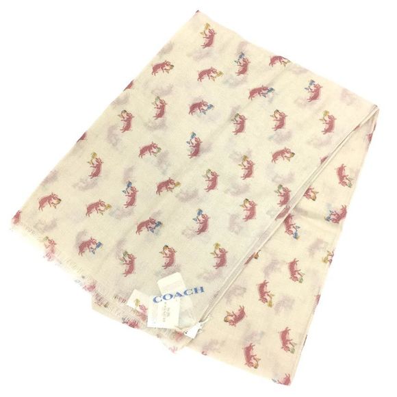 Coach | Accessories | Coach Cotton Stole Shawl Wool Silk | Poshmark